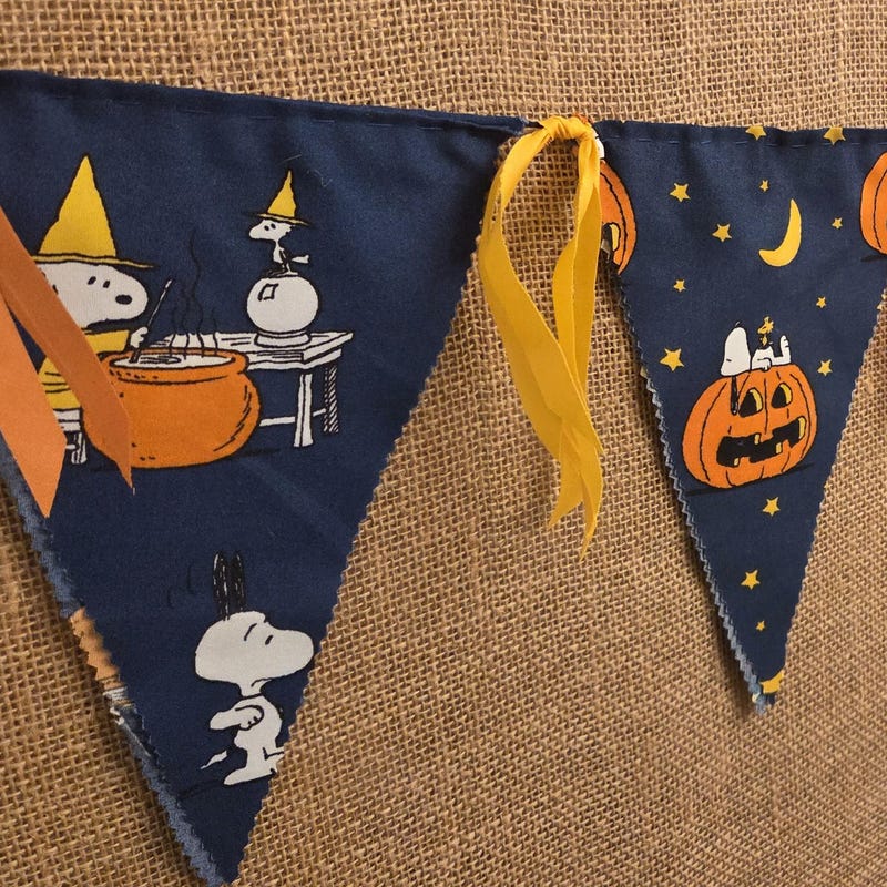 Snoopy Flags for Fall - Etsy