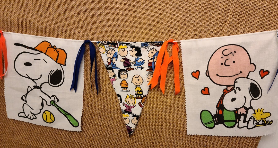 Large Snoopy Banner 5 Ft. Long Snoopy With Bat Snoopy on - Etsy