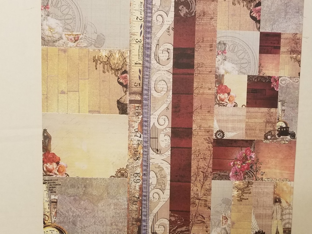 Antiquities Scroll Scrapbook Pages,12 Pages, Vintage Look Design Papers ...
