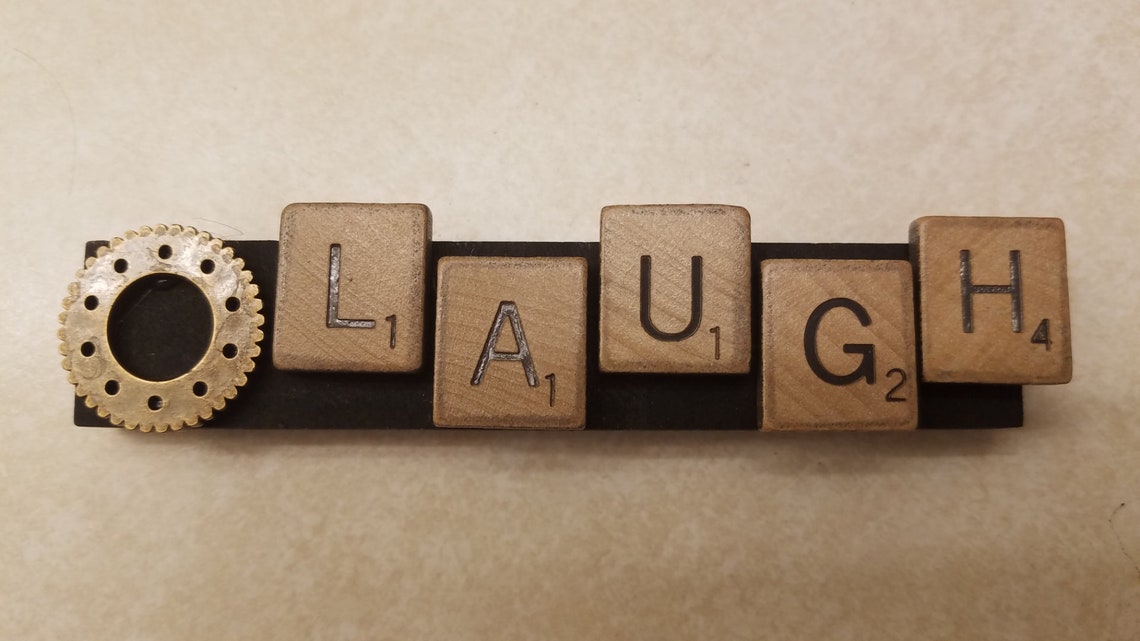 Donunt Sweet Laugh Sugar Hello Whim Scrabble Magnet | Etsy