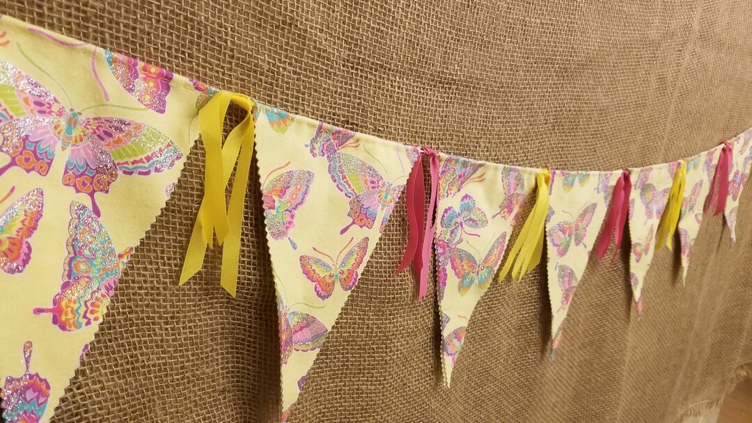 Sparkle Butterfly Banner, 5 Ft. Long, Sparkly Birthday Butterfly ...