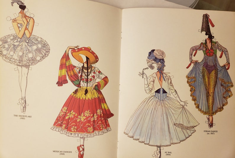 Pavlova & Nijinsky Ballerina Paper Dolls, 30 Gorgeous Ballerina ...