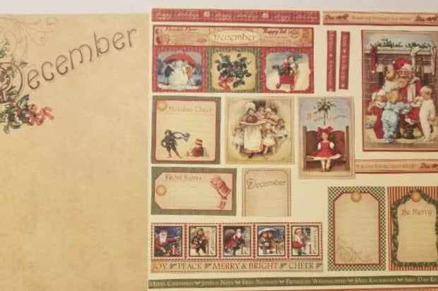 Graphic 45 Beautiful Monthly Papers, January - December Tags, Cards ...