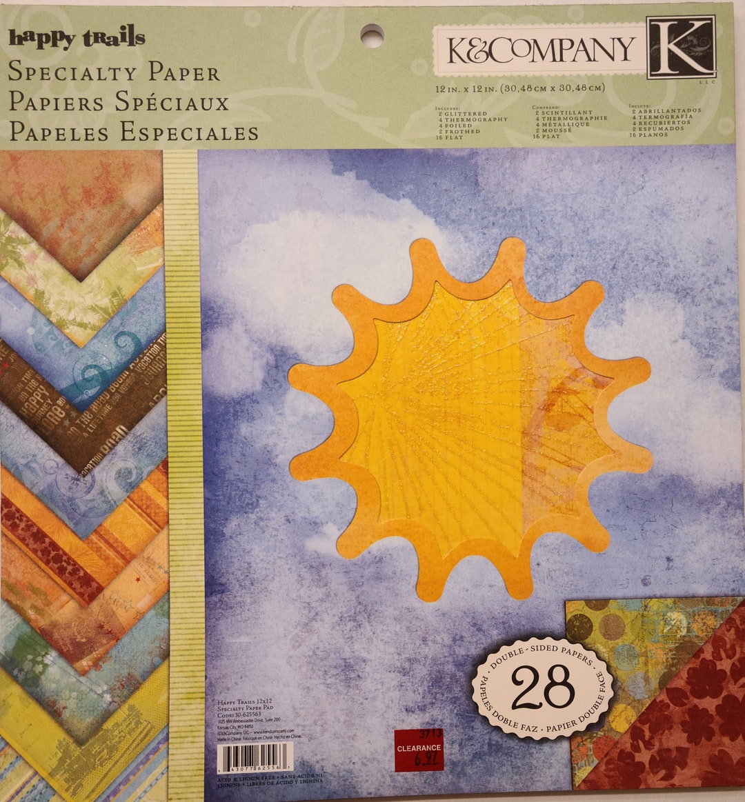 Summer Designer Scrapbook Pad, 28 Pages 12x12 Shts., Tropical Designs ...
