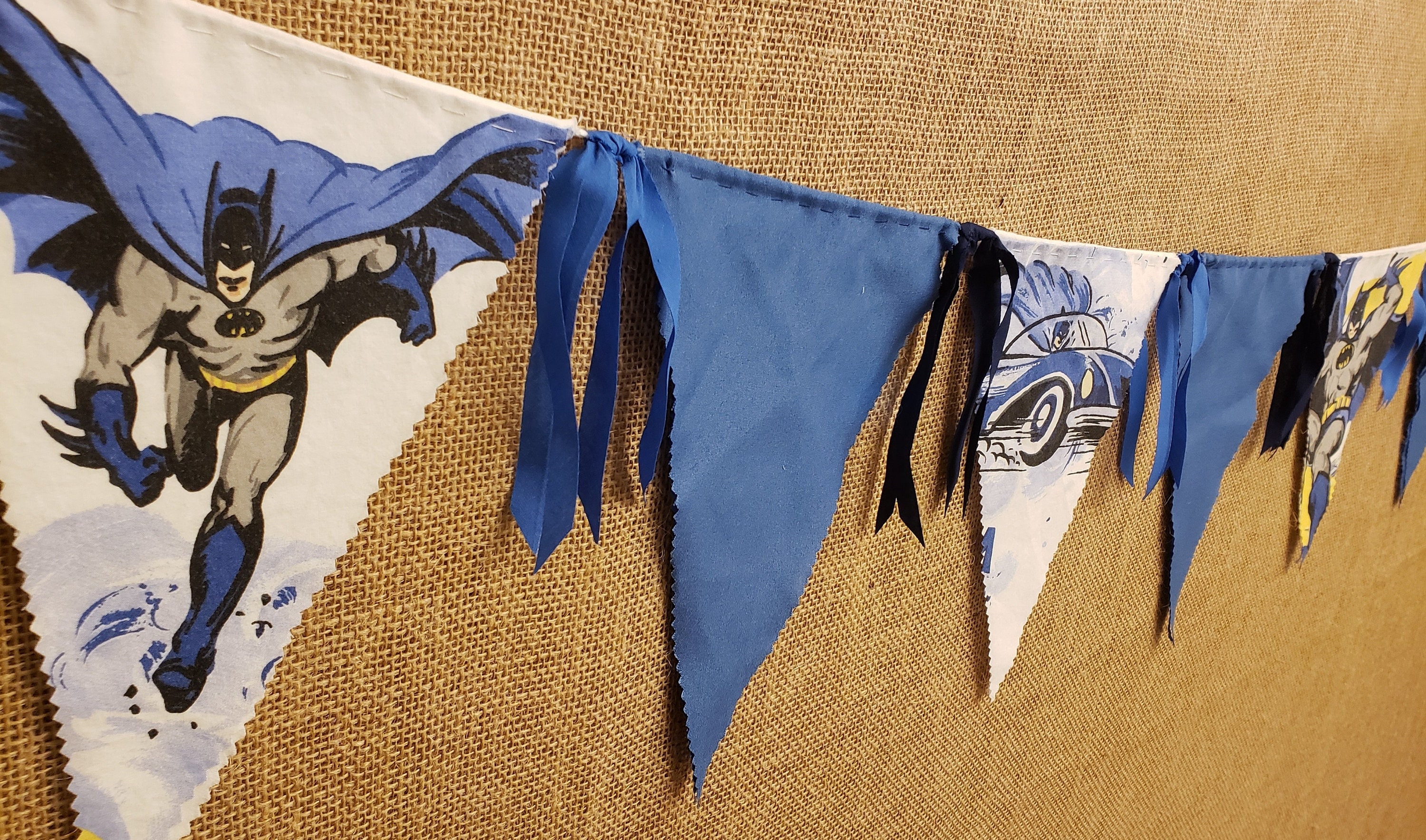 Batman Banner Batmobile Garland Marvel Character Banner - Etsy