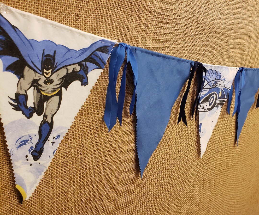 Batman Banner, Batmobile Garland, Marvel Character Banner, Super Hero ...
