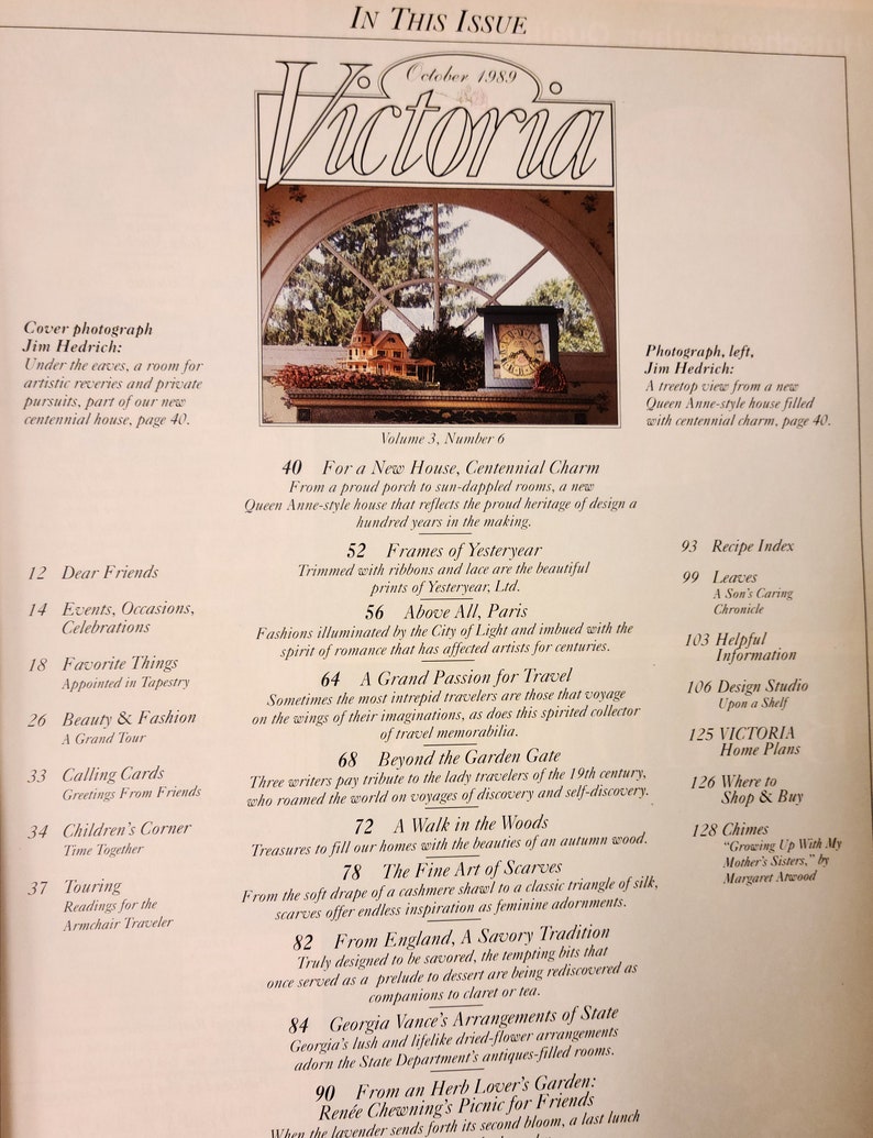 Vintage Victoria Magazines, Various Dates in Beautiful Full Color, Good ...