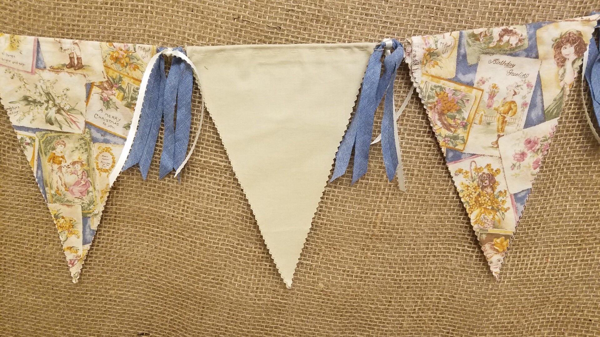 Vintage Children Banner, Vintage Girl Bunting, Birthday Party Garland ...