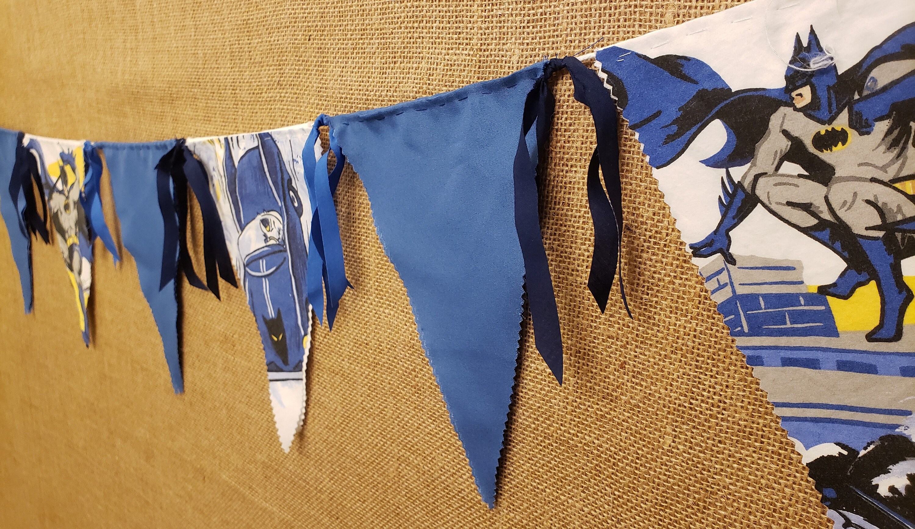 Batman Banner Batmobile Garland Marvel Character Banner - Etsy