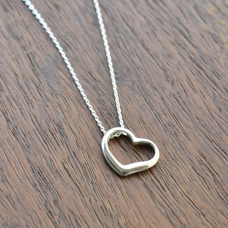 925 Heart Necklace - Etsy