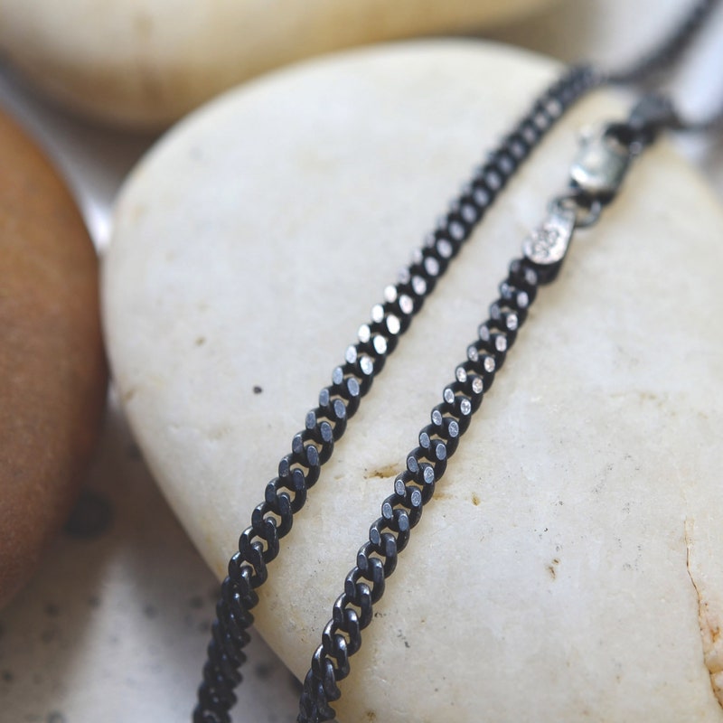 Oxidized Metal Thin Chain - Etsy