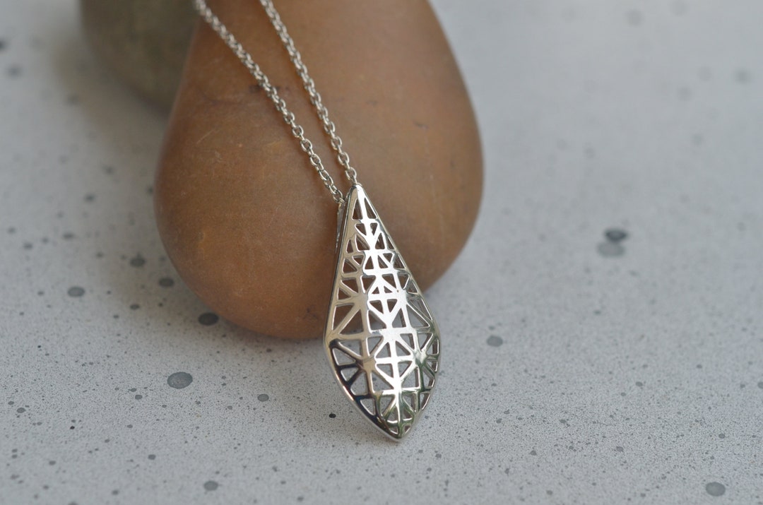Collier en filigrane d'argent 925, pendentif en filigrane d'argent ...
