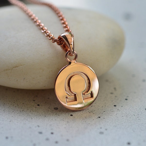 Gold Omega Necklace With Pendant - Etsy