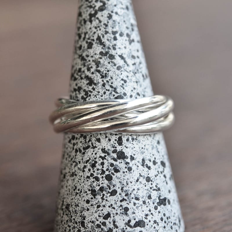 Sterling Puzzle Ring - Etsy