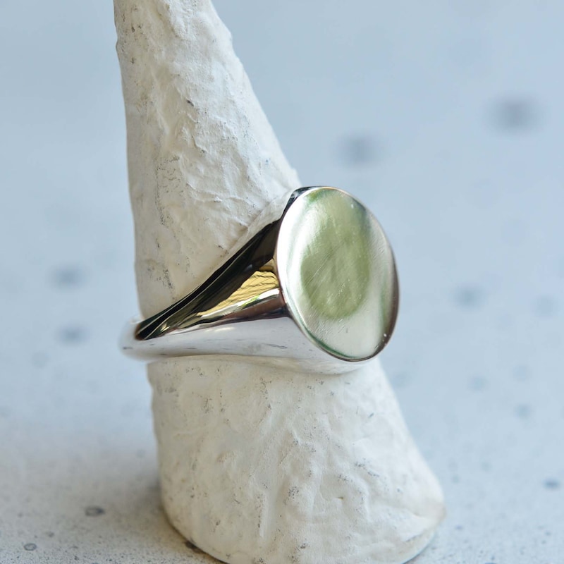 Silver Signet Ring - Etsy