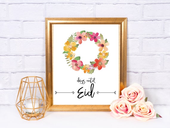 Printable Eid Calendar Days Until Eid Ramadan Eid Decor - Etsy