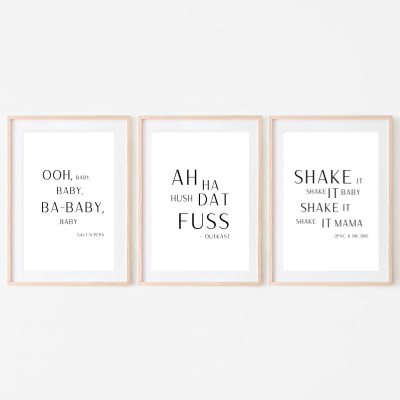 Rap Lyrics Wall Art - Etsy