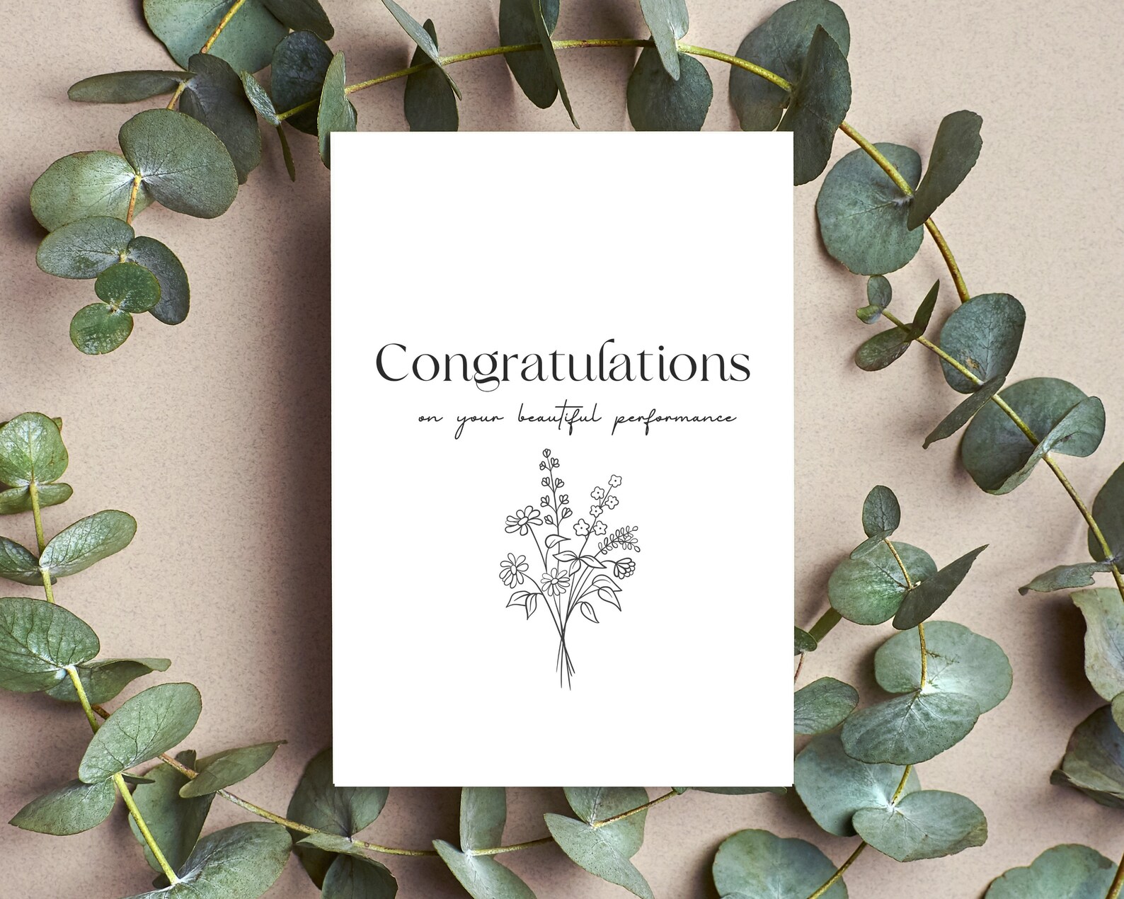 Printable Card for Dance Recital | Instant Download | Congratulations ...