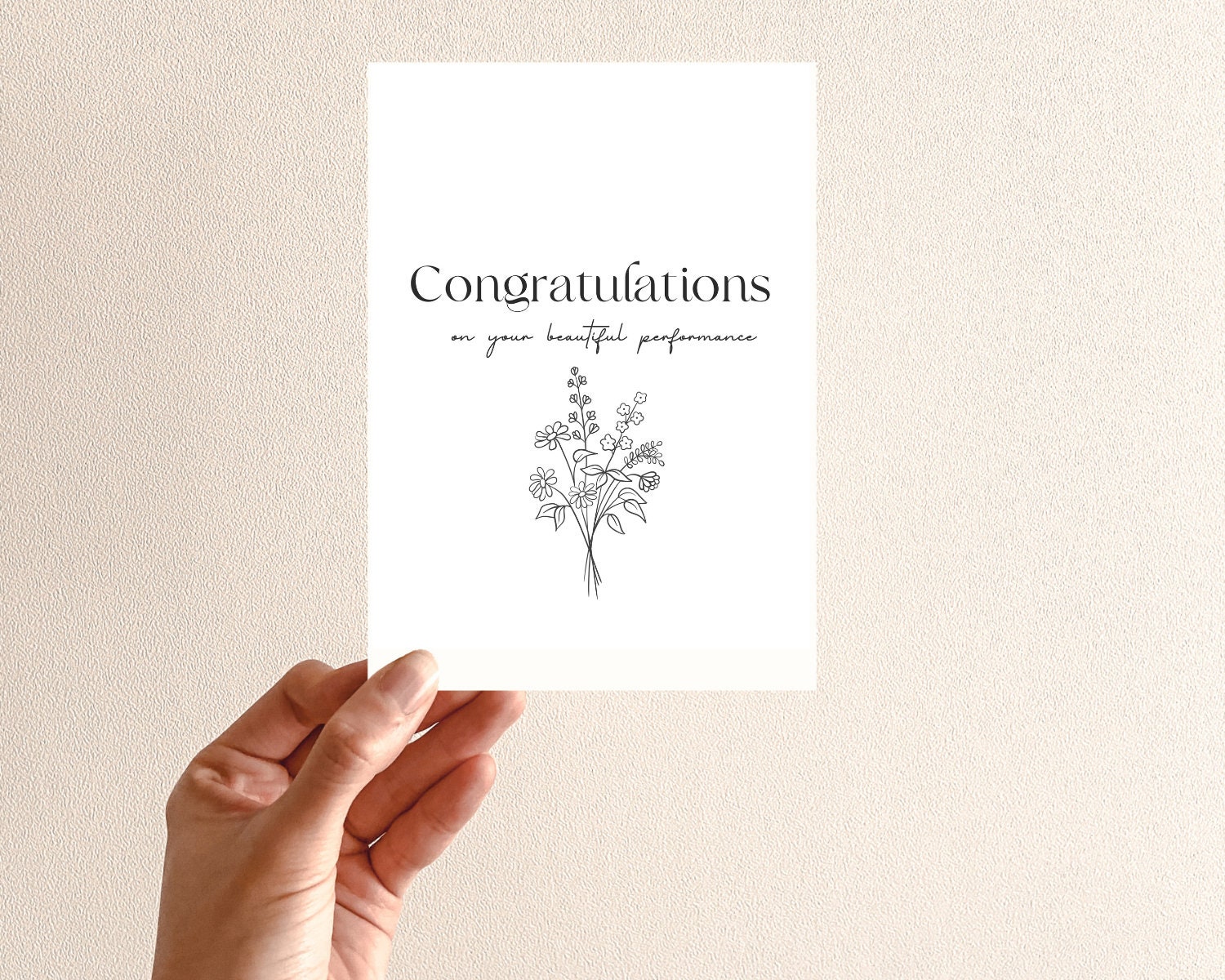 Printable Card for Dance Recital | Instant Download | Congratulations ...