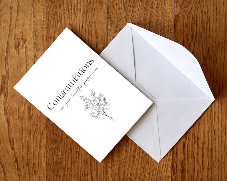 Printable Card for Dance Recital | Instant Download | Congratulations ...