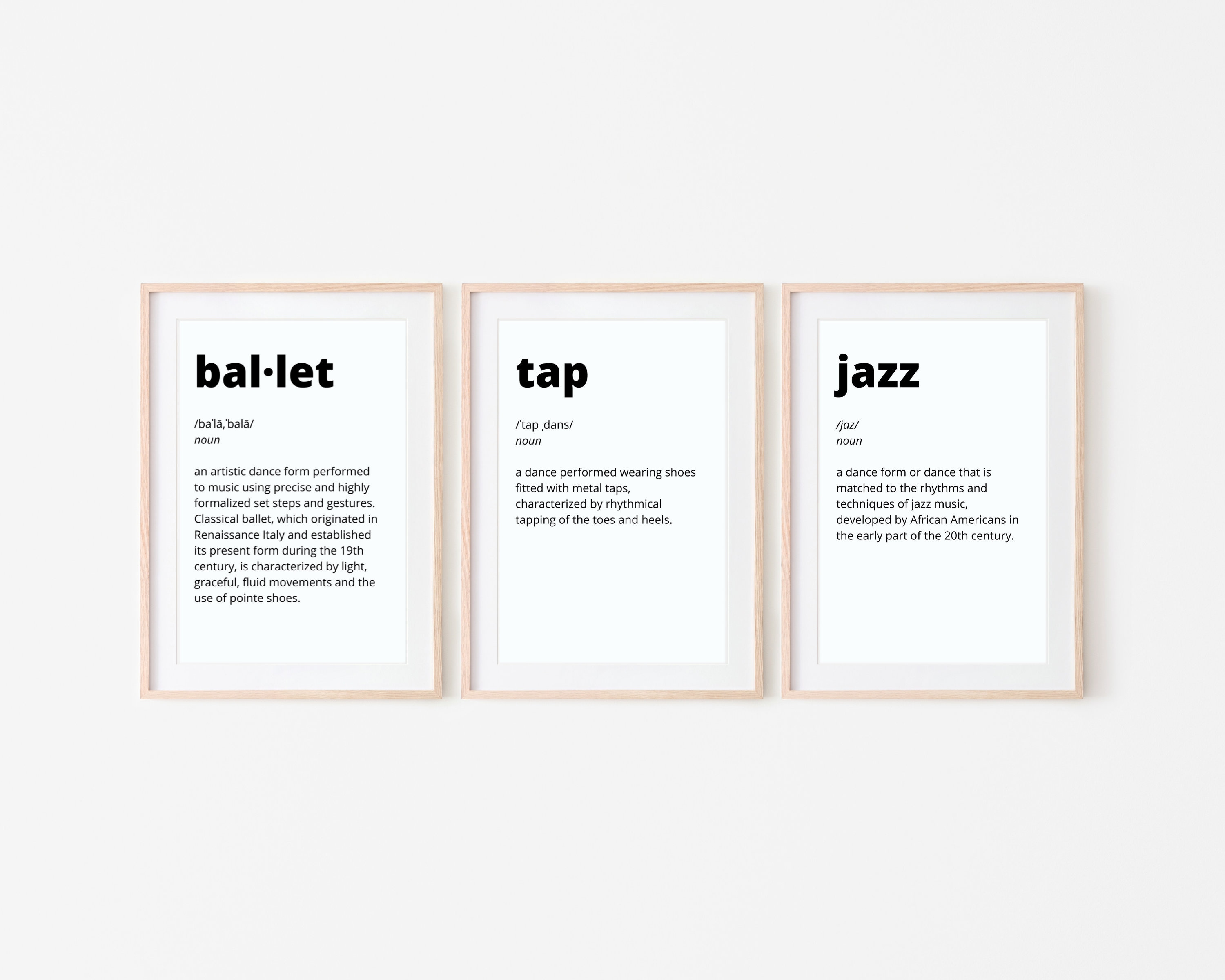 Dance Definition Wall Art | Studio Decor | Downloadable Print | Dancer ...