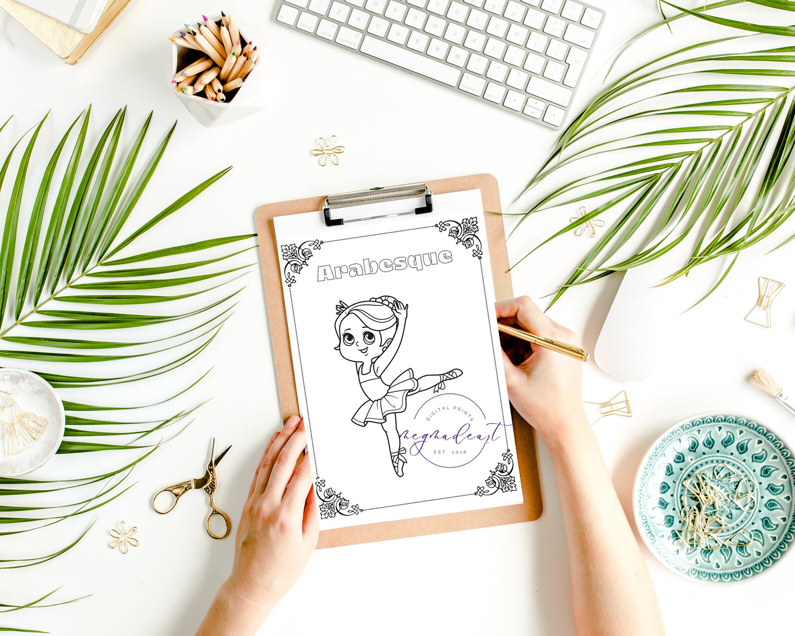 Ballet Coloring Pages Downloadable PDF | Digital Download | Dance ...