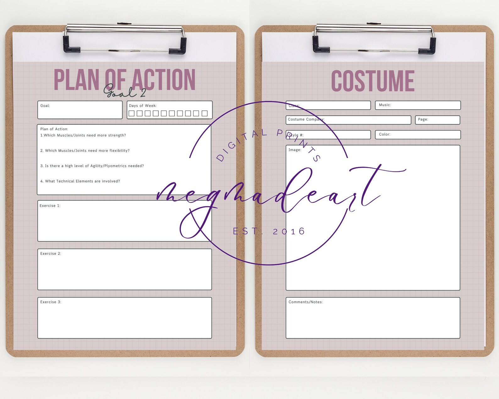 Dance Teacher Season Planner Downloadable PDF | Digital Download ...