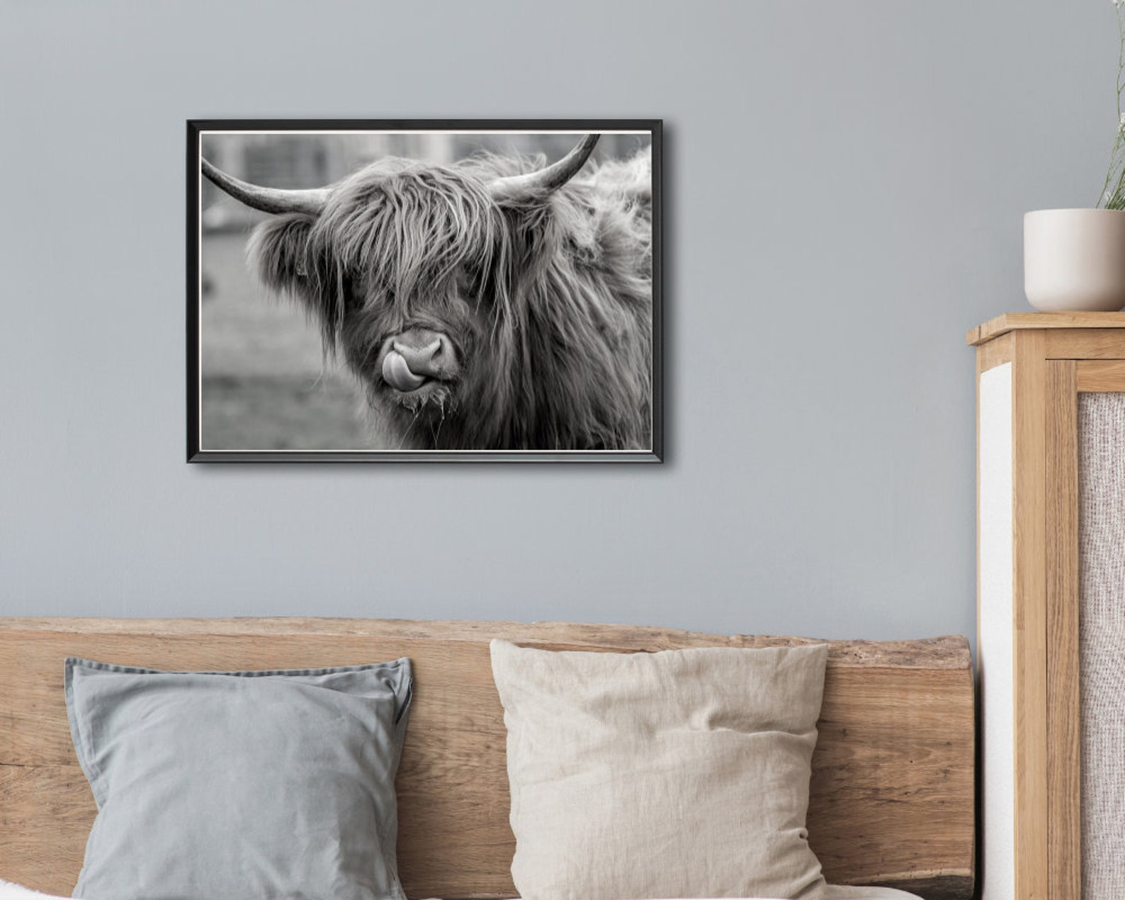 Highland Cow Wall Art Digital Wall Decor Downloadable Print Cow Decor ...