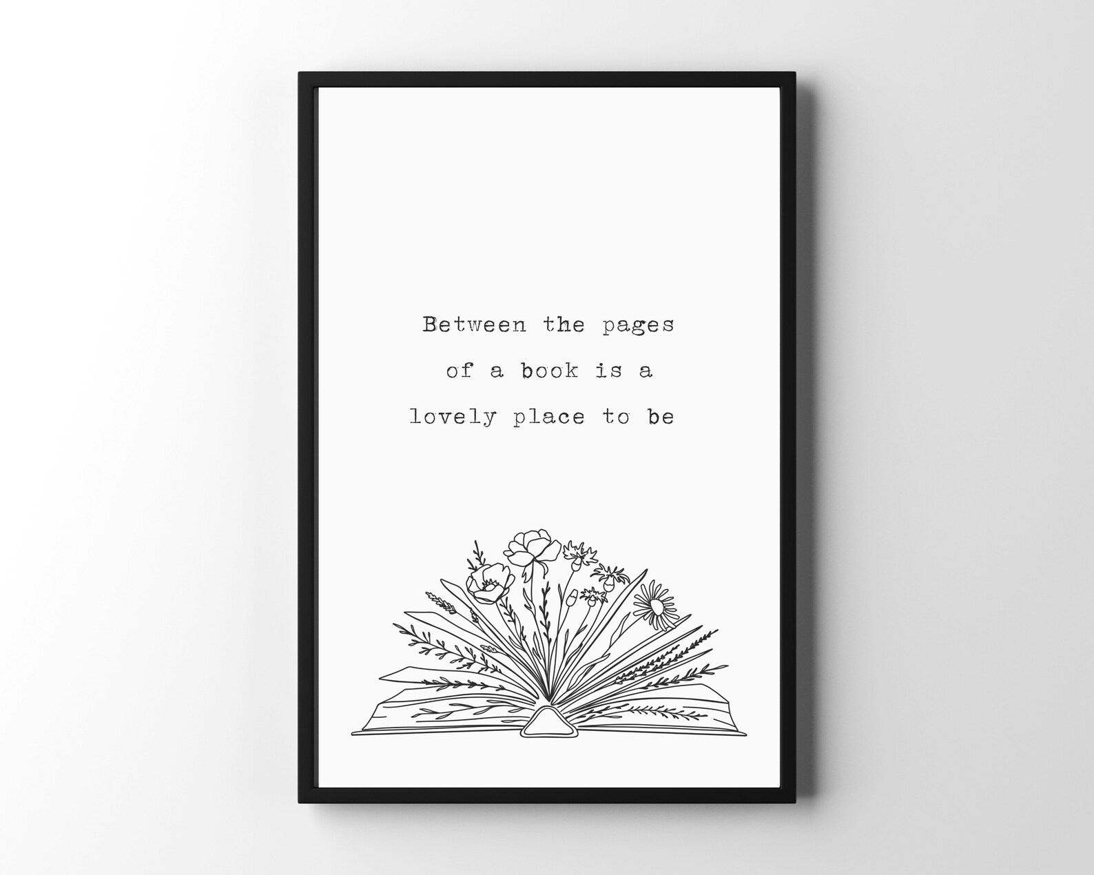 Bookish Wall Print Art Wall Decor for Book Lovers Bookish - Etsy