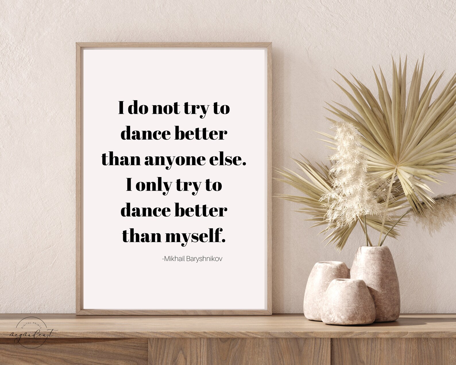 Dance Quote Printable Wall Art Dance Studio Wall Decor - Etsy