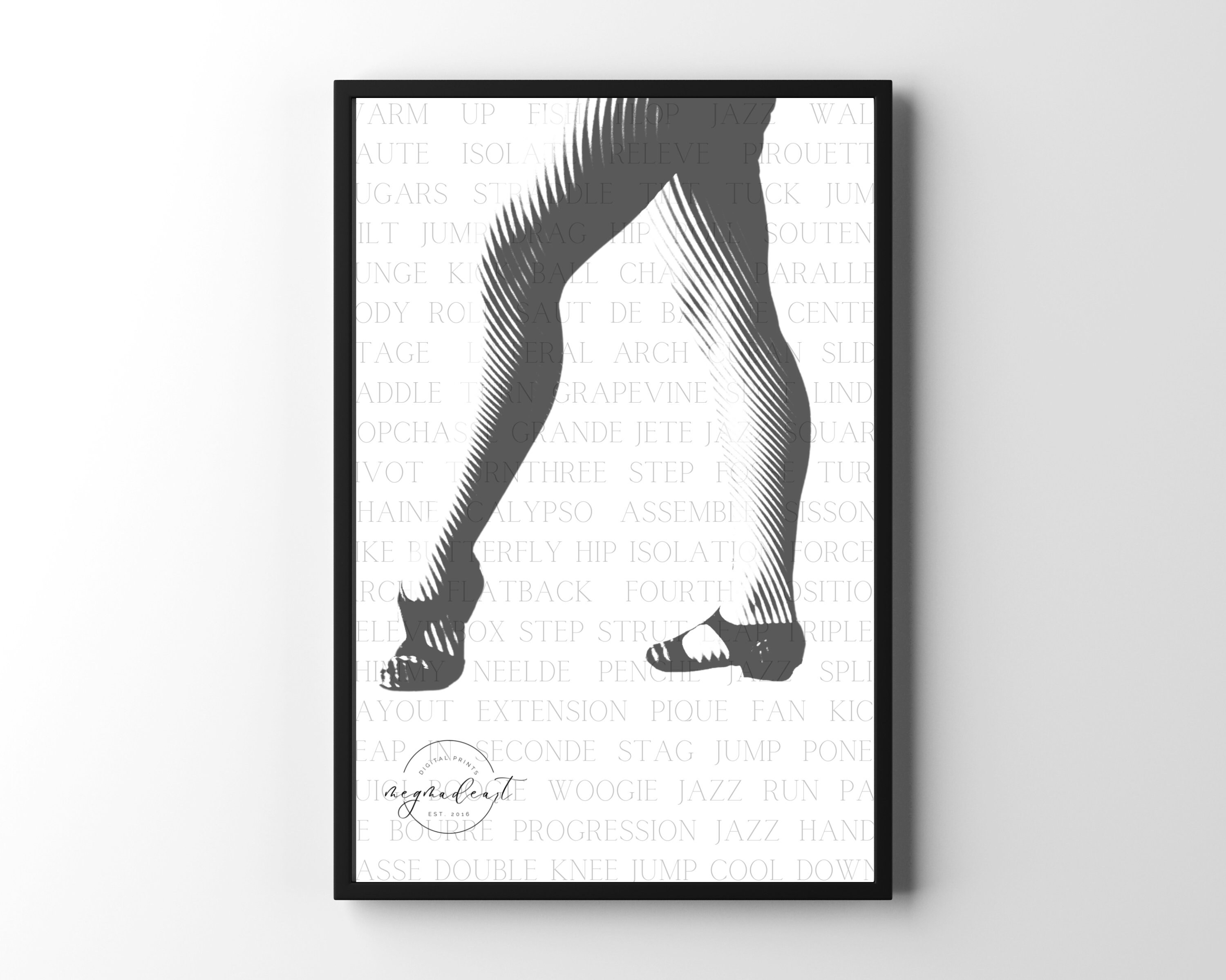 Dancing Legs Wall Prints | Downloadable Print for Dancers | Ballet Bedroom Print | Tap, Jazz ...