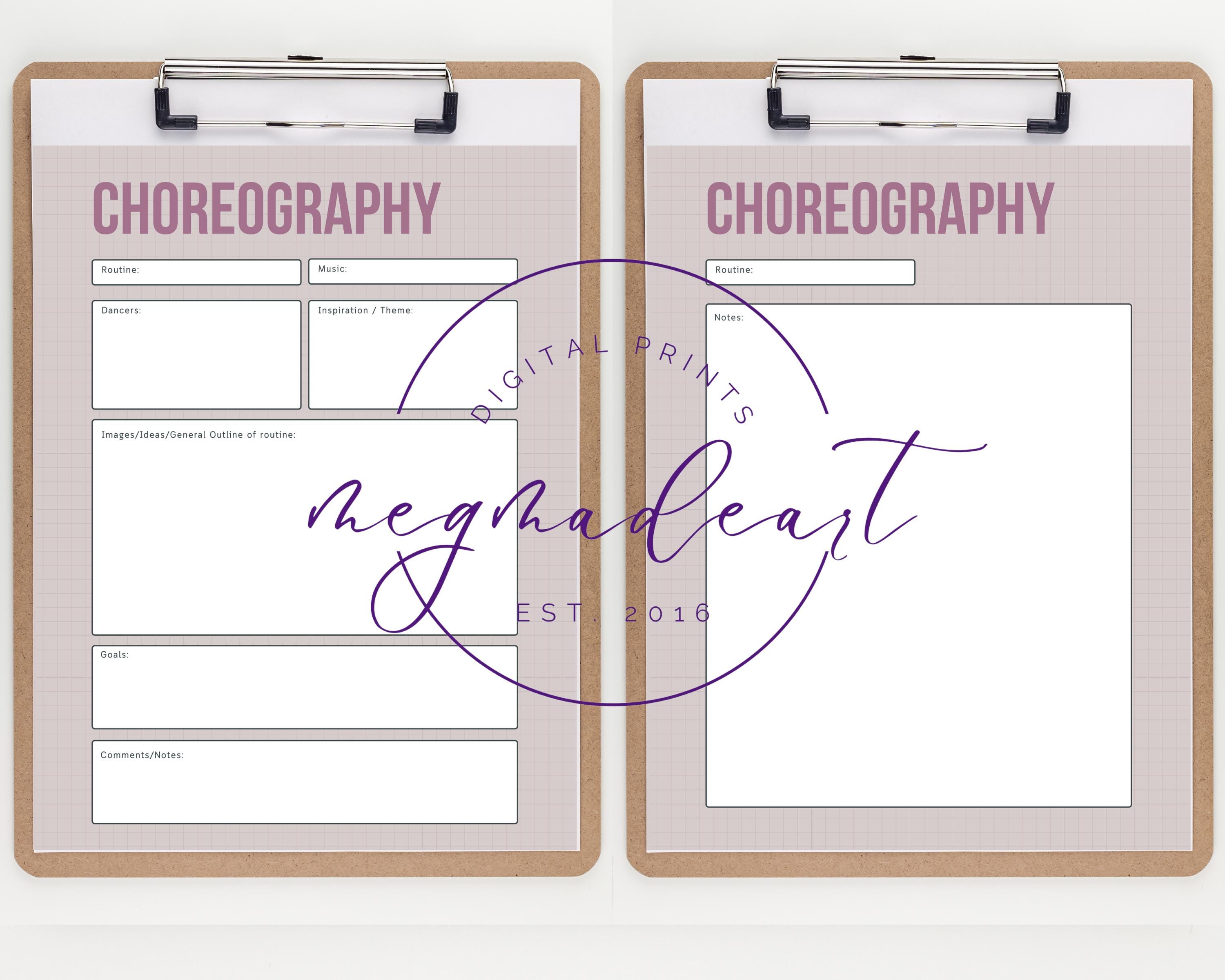 Dance Teacher Season Planner Downloadable PDF | Digital Download ...