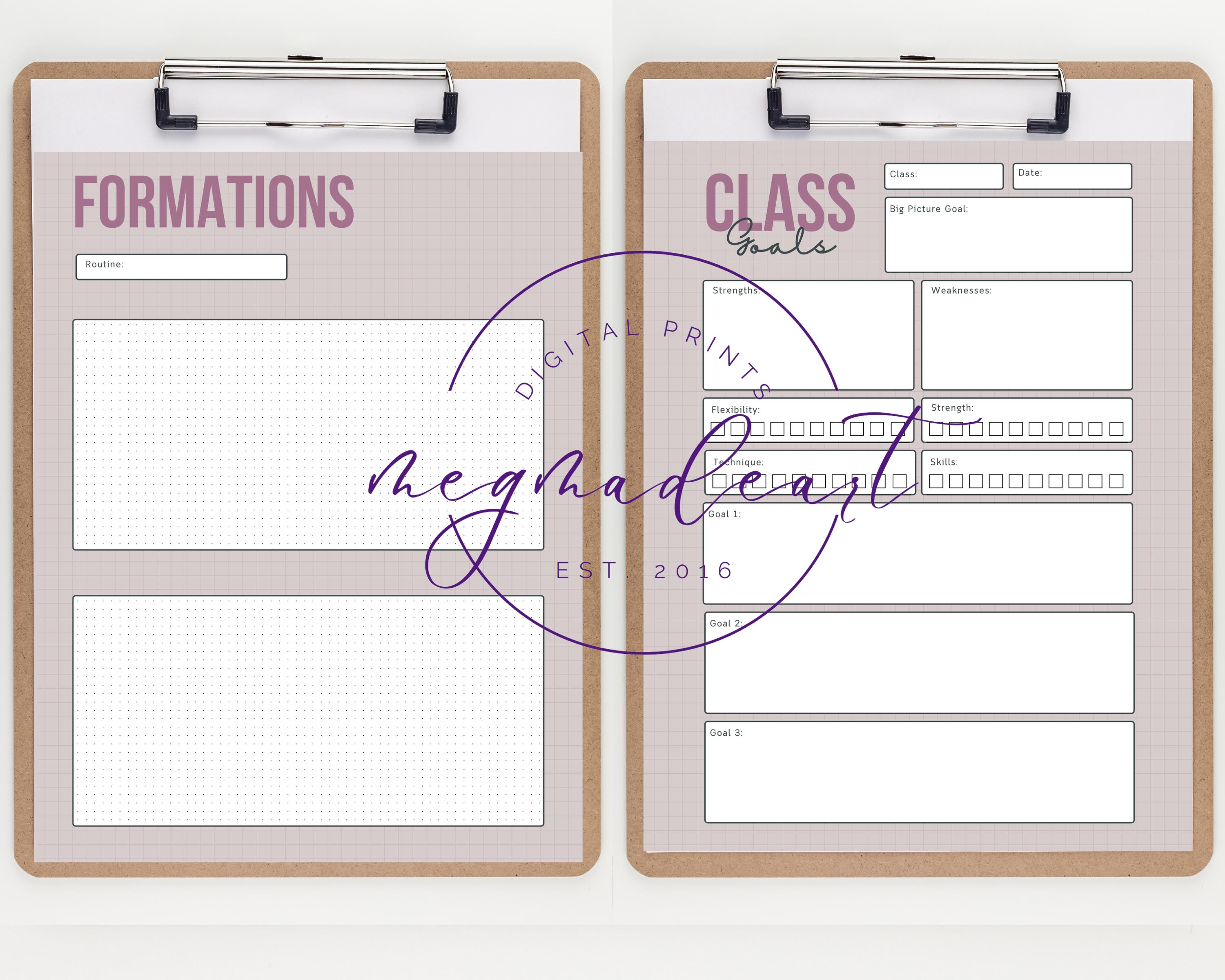 Dance Teacher Season Planner Downloadable PDF | Digital Download ...