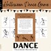 Halloween Dance Game Downloadable PDF | Digital Download | Dance ...