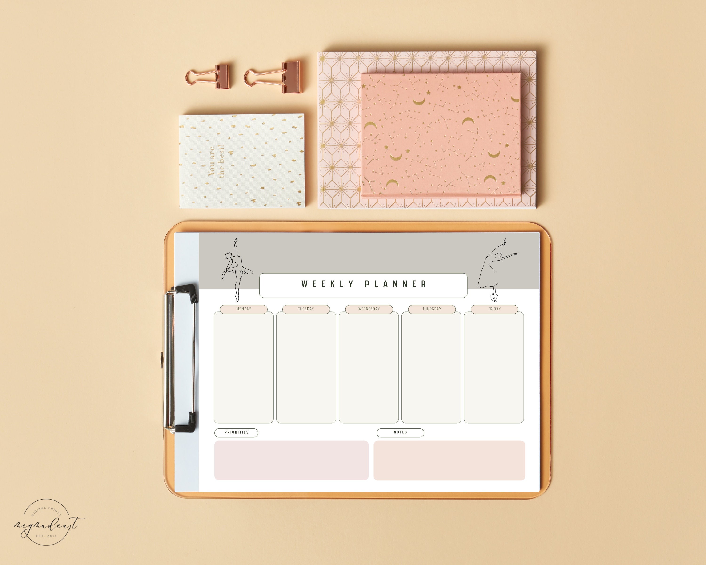 Ballet Weekly Planner Downloadable PDF | Digital Download Dance Teacher ...