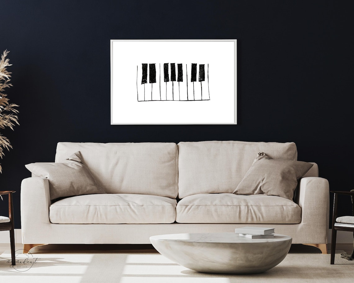 Piano Wall Print Musical Decor Downloadable Art Piano - Etsy