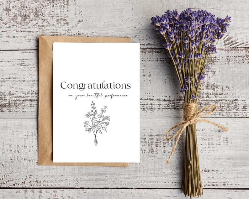 Printable Card for Dance Recital | Instant Download | Congratulations ...