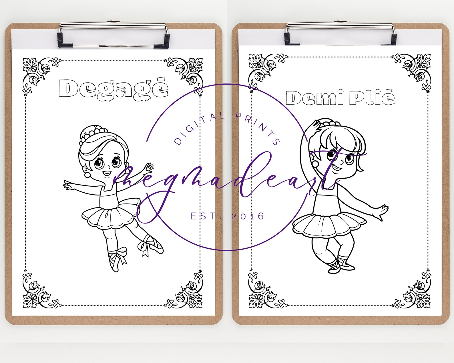 Ballet Coloring Pages Downloadable PDF | Digital Download | Dance ...