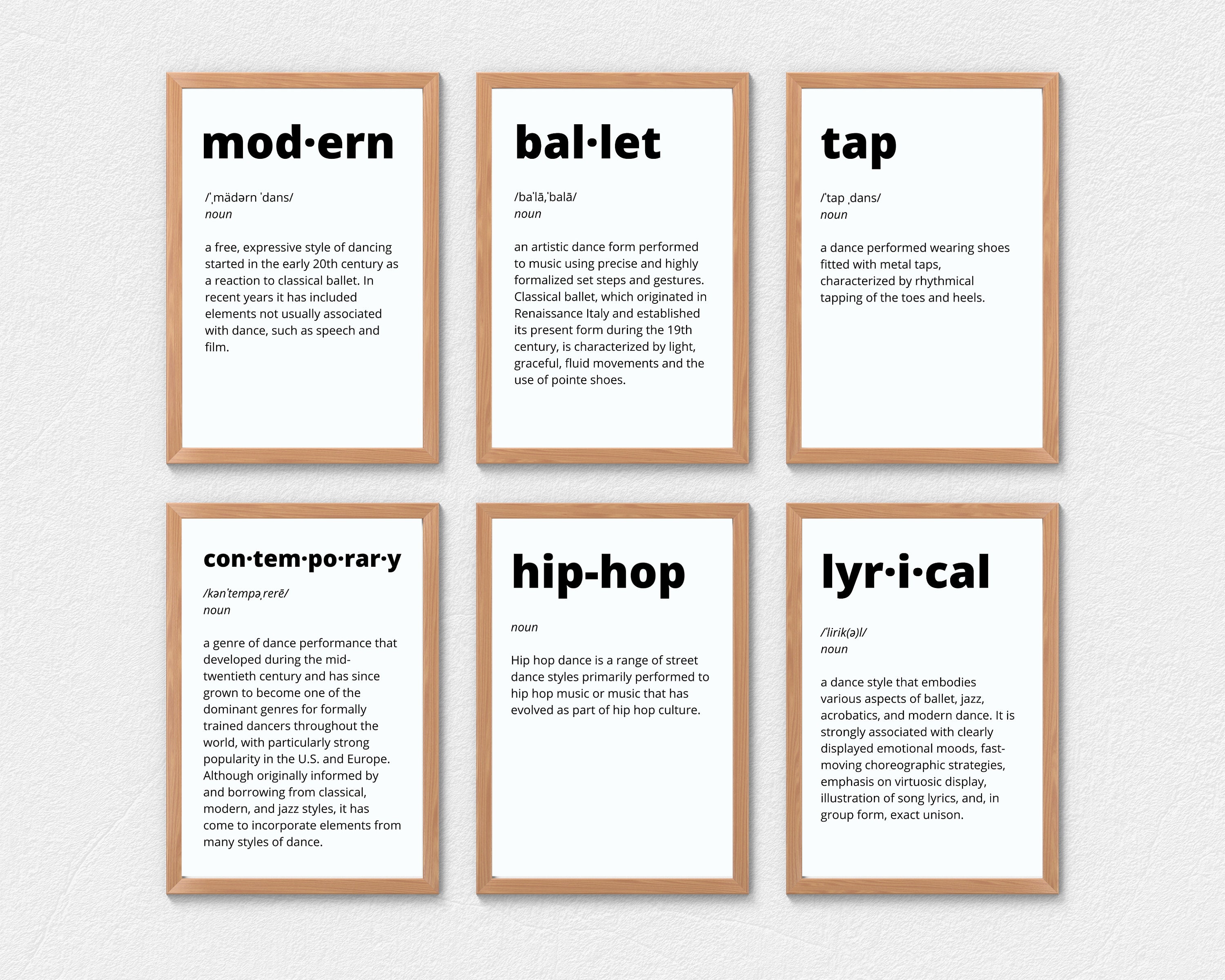 Dance Definition Wall Art | Studio Decor | Downloadable Print | Dancer ...