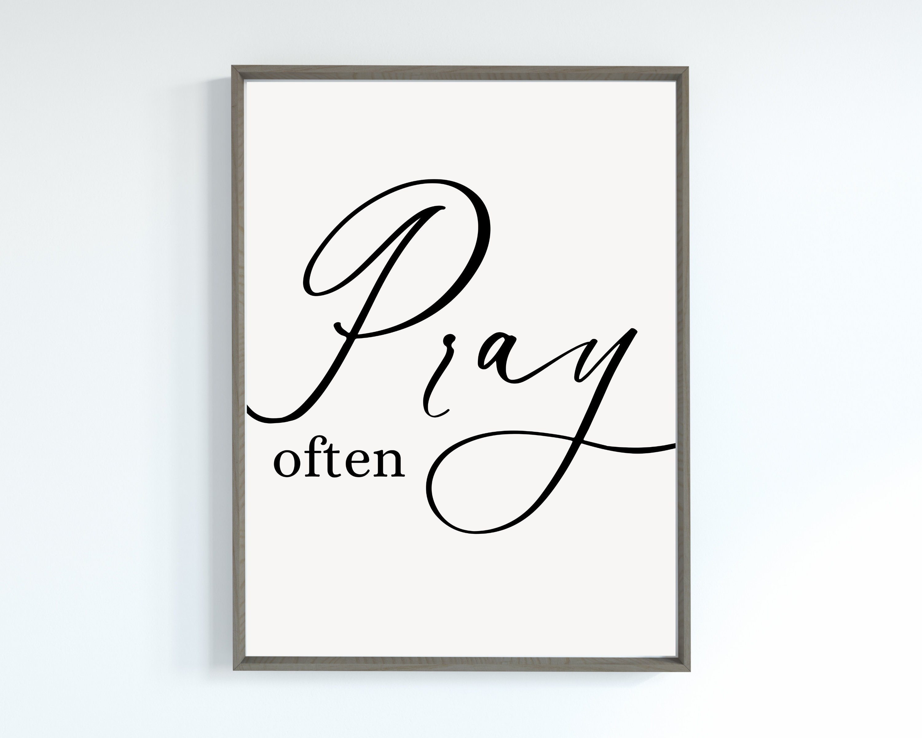 Eat Pray Love Wall Art Digital Download for Kitchen Eat Well Pray Often ...