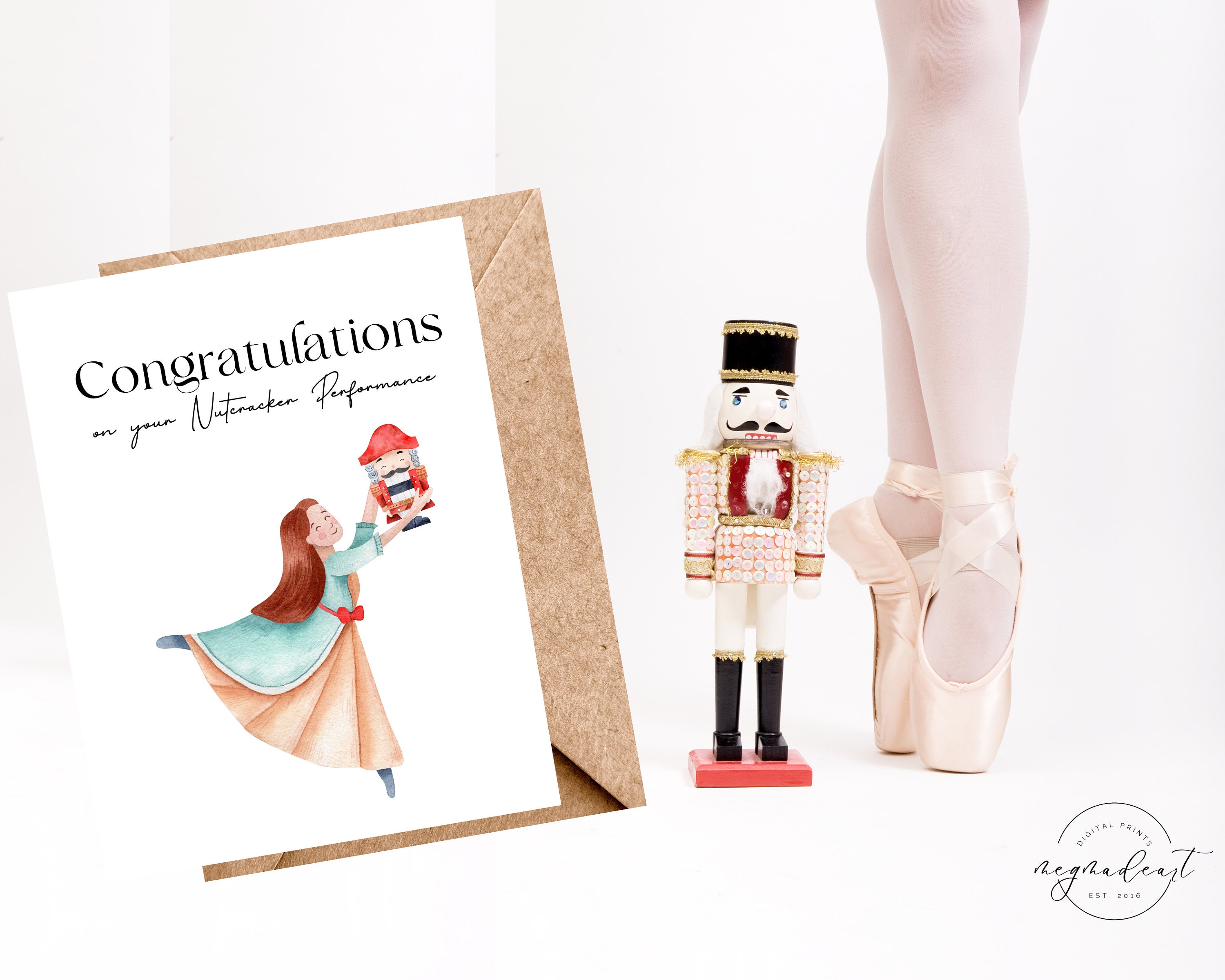 Printable Card for Nutcracker Performance | Instant Download ...