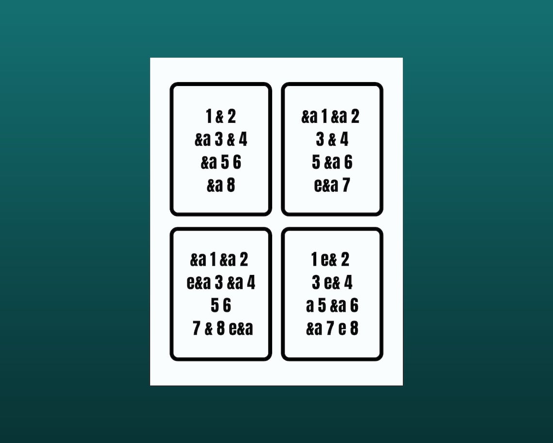 Tap Choreography Flash Cards PDF Download | Digital Download for Dance ...