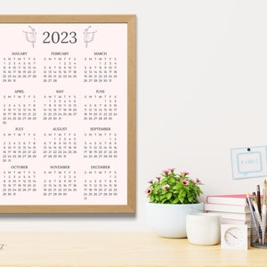2023 Dance Studio Calendar Digital Download Dance Teacher - Etsy