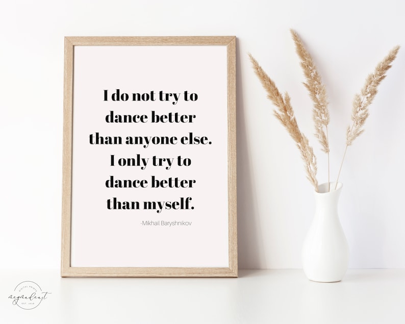 Dance Quote Printable Wall Art | Dance Studio Wall Decor | Downloadable ...