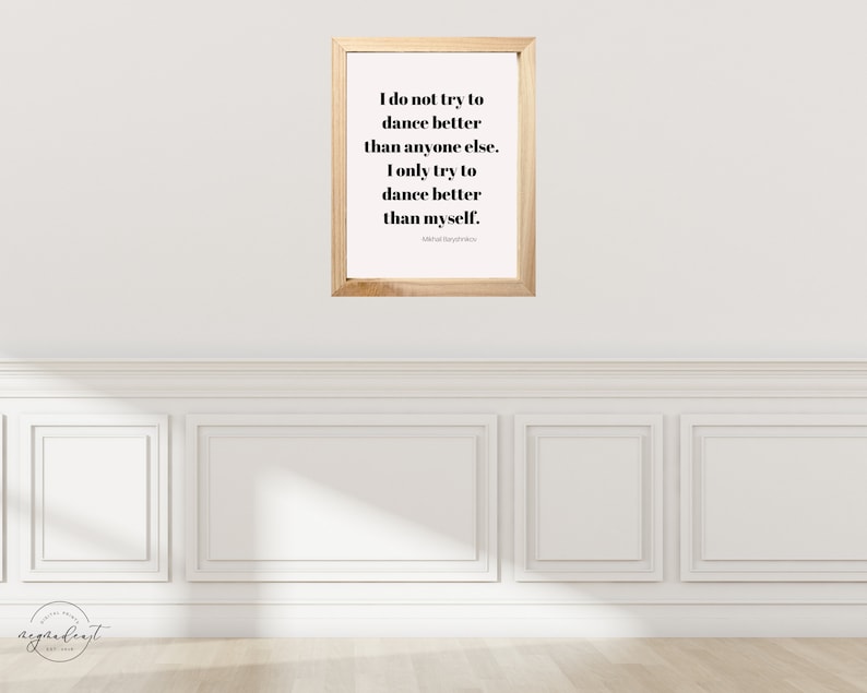Dance Quote Printable Wall Art Dance Studio Wall Decor - Etsy