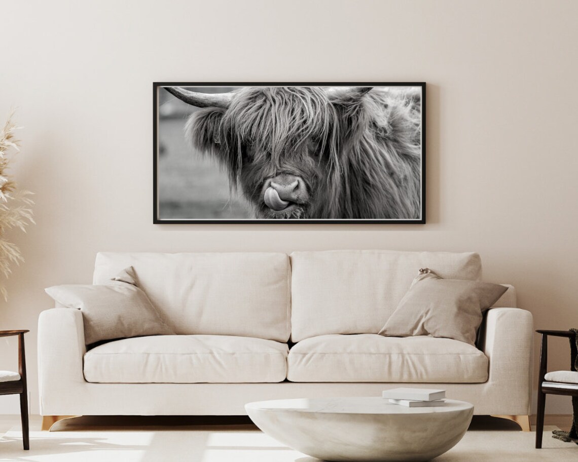 Highland Cow Wall Art Digital Wall Decor Downloadable - Etsy