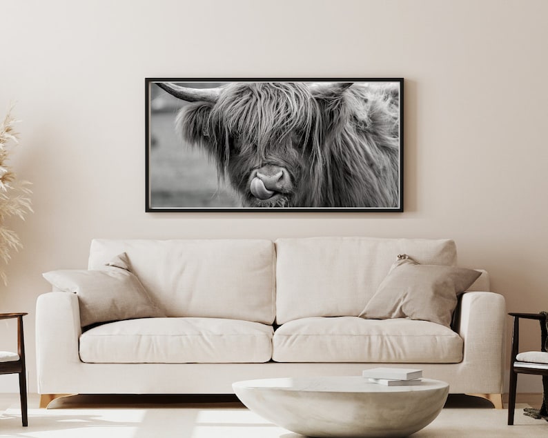 Highland Cow Wall Art Digital Wall Decor Downloadable - Etsy
