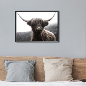 Highland Cow Wall Art Digital Wall Decor | Downloadable Print | Cow ...