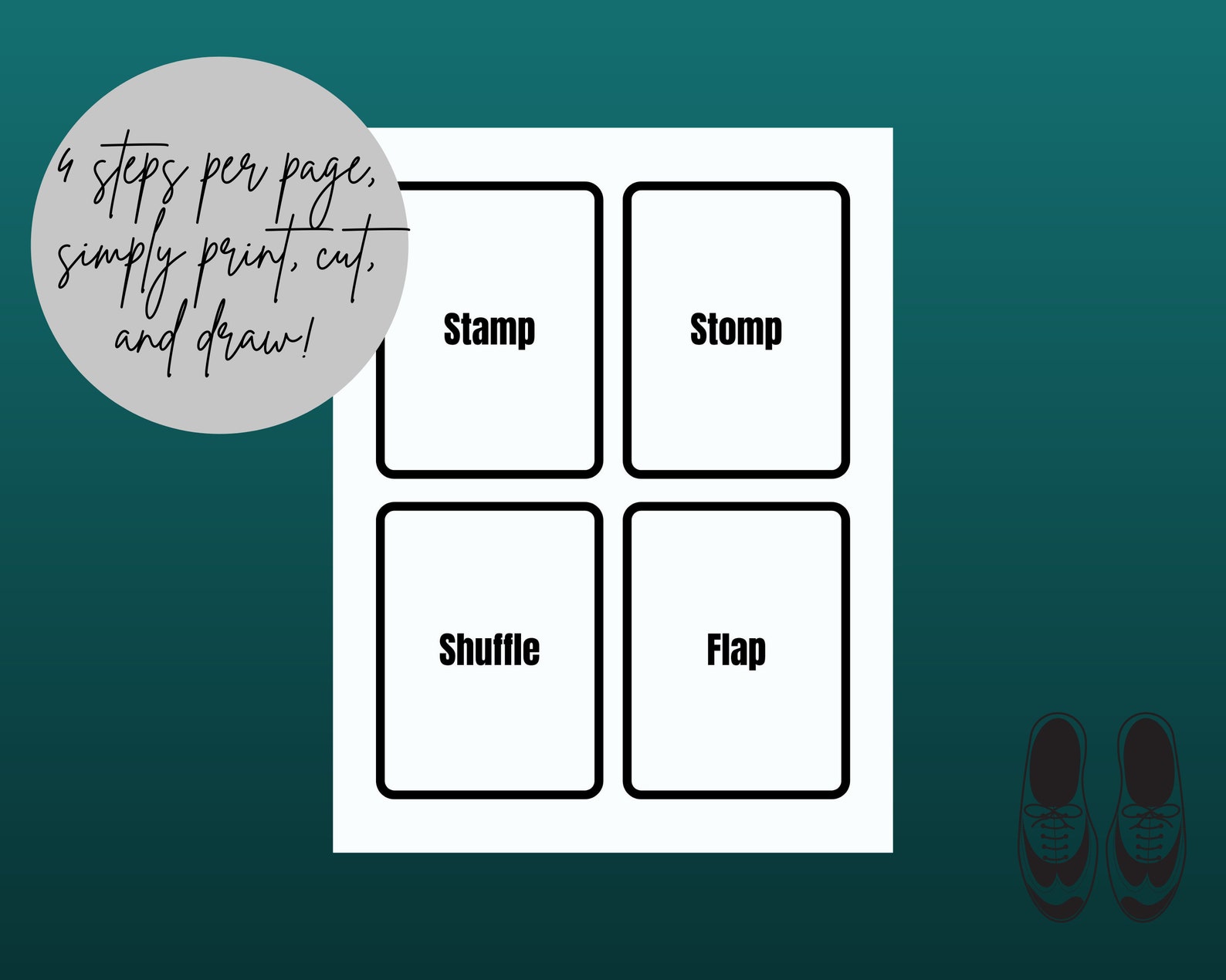 Tap Choreography Flash Cards PDF Download | Digital Download for Dance ...