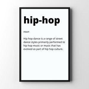 Dance Definition Wall Art Studio Decor Downloadable Print - Etsy